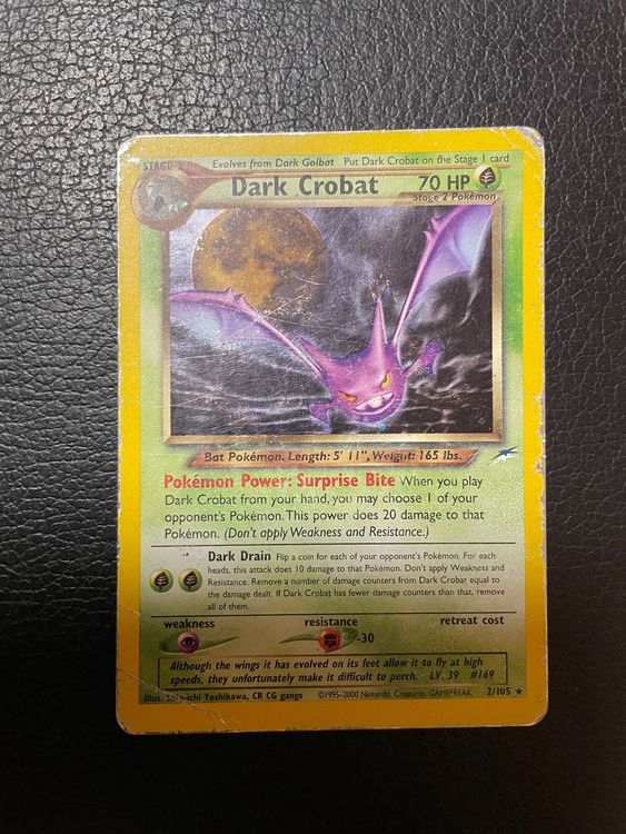 Pokemon dark crobat 2/105 neo destiny (Gebraucht) in Paradiso für CHF 1 ...