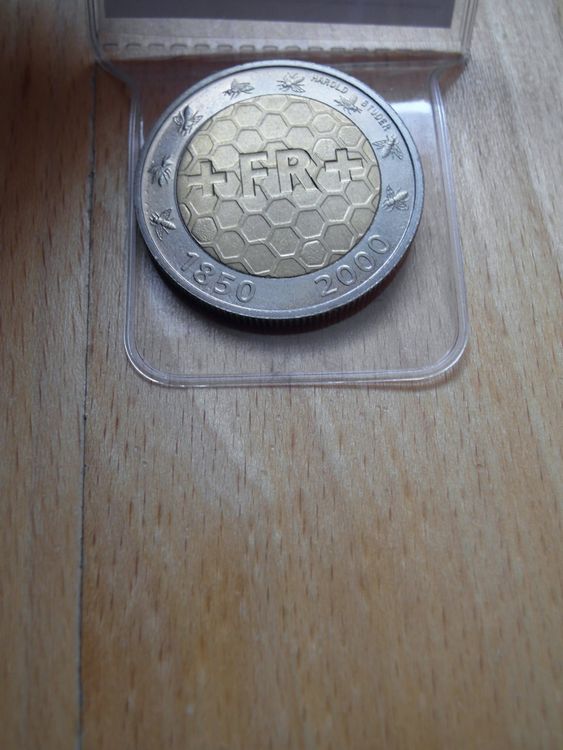 Sondermünze Schweiz 2000 Bienen Schweizer Franken 150 Jahre (Neu und originalverpackt) in Lausen ...