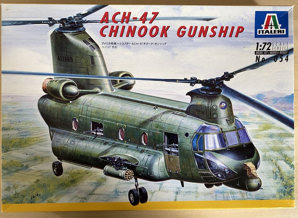Modell Heli ACH-47 Chinook Gunship von Italeri | Kaufen auf Ricardo