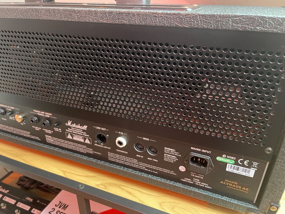 Marshall JVM 205 Head (Fender Vox Victory Engel EHV Orange) (Gebraucht ...