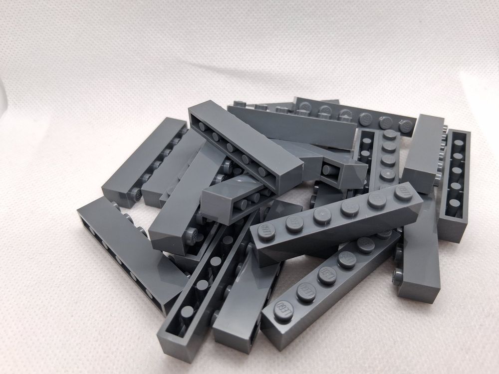 Lego 25 Stk. Brick 1x6 dark bluish gray (neu) (Neu (gemäss Beschreibung ...