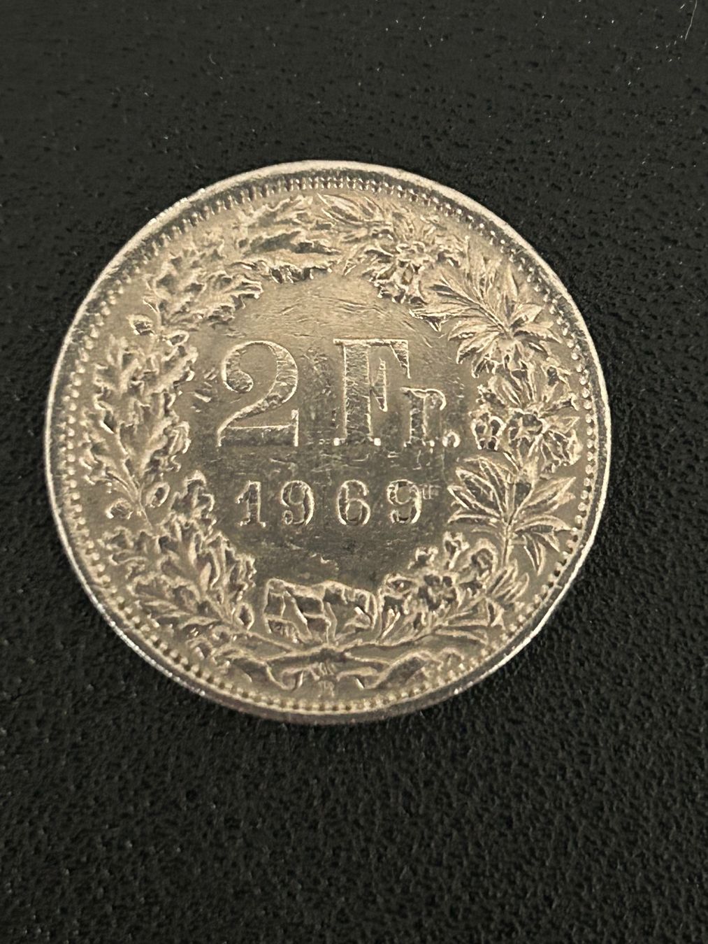 1969 2 Franken Münze Kopf 180grad verdreht. (Gebraucht) in Hünenberg ...