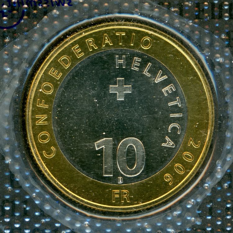 CHF__10.00 2006 Piz Bernina stgl 10 Franken (Neu und originalverpackt) in Widnau für CHF 25 ...