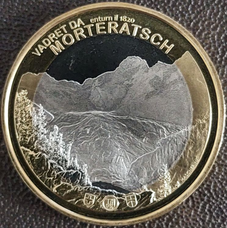 10 Fr. Gedenkmünze 2022 stgl Morteratsch / aus Münzsatz (Neu (gemäss Beschreibung)) in Arch für ...