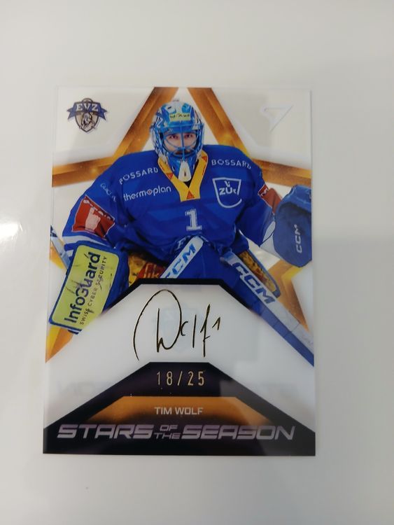 Tim Wolf 18/25 stars of the season EVZ (Neu (gemäss Beschreibung)) in ...