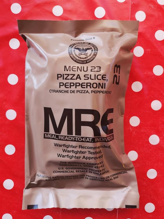 US Army MRE Pepperoni Pizza! Neu 2022 (Neu und originalverpackt) in ...