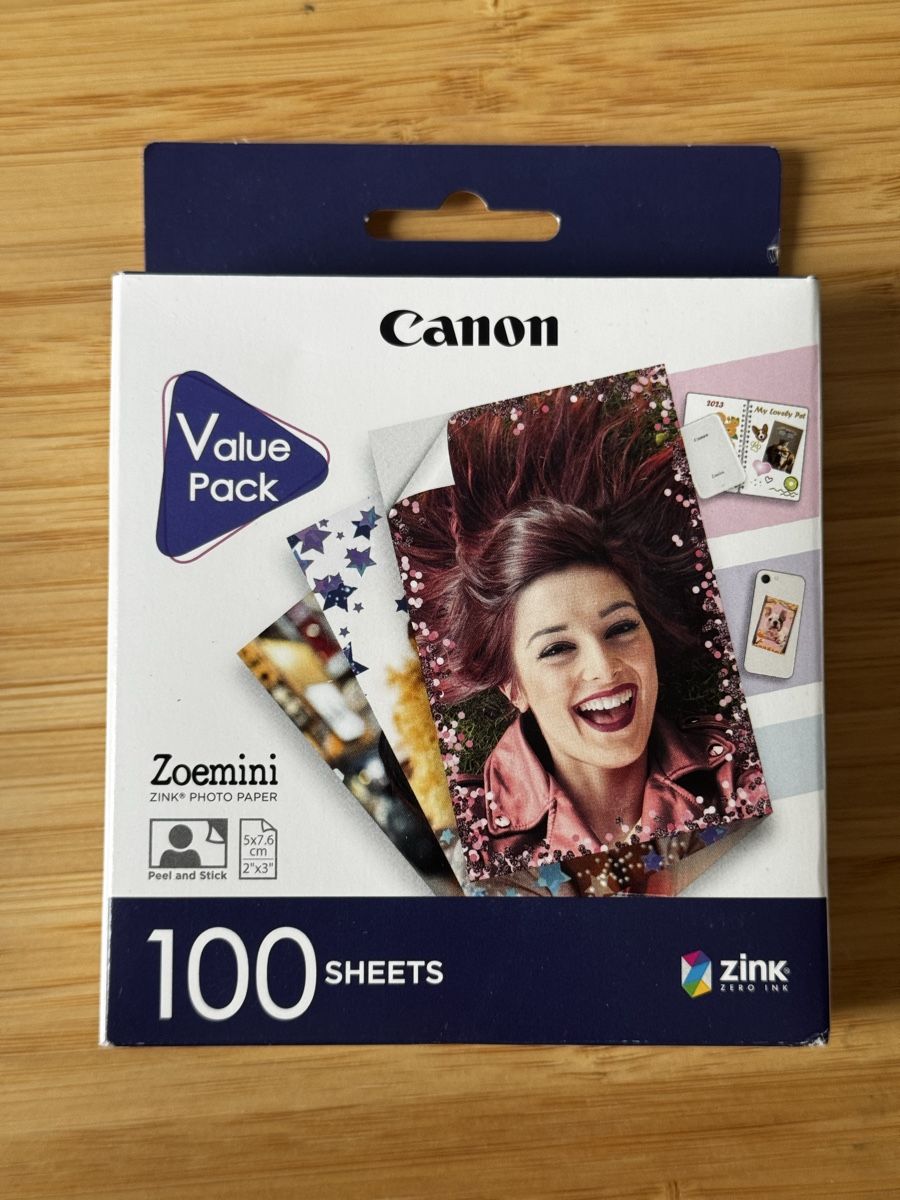 Canon Zoemini Zink Photo Paper - 100 Sheets - NEW! (Neu und ...