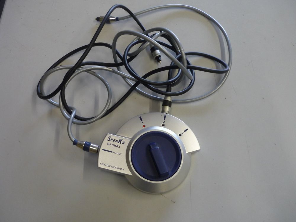 SpeaKa Optimax 3 Way Optical Selector CD Audio Video Cinch (Gebraucht ...