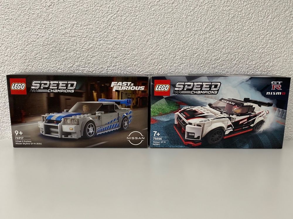 Lego Speed Champions Nissan GT-R R34 & R35 Nismo 76896&76917 | Kaufen ...