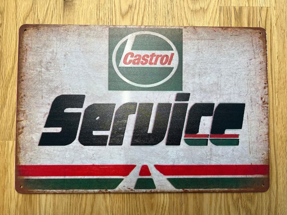 Blechschild Retro rusty Castrol Service | Kaufen auf Ricardo