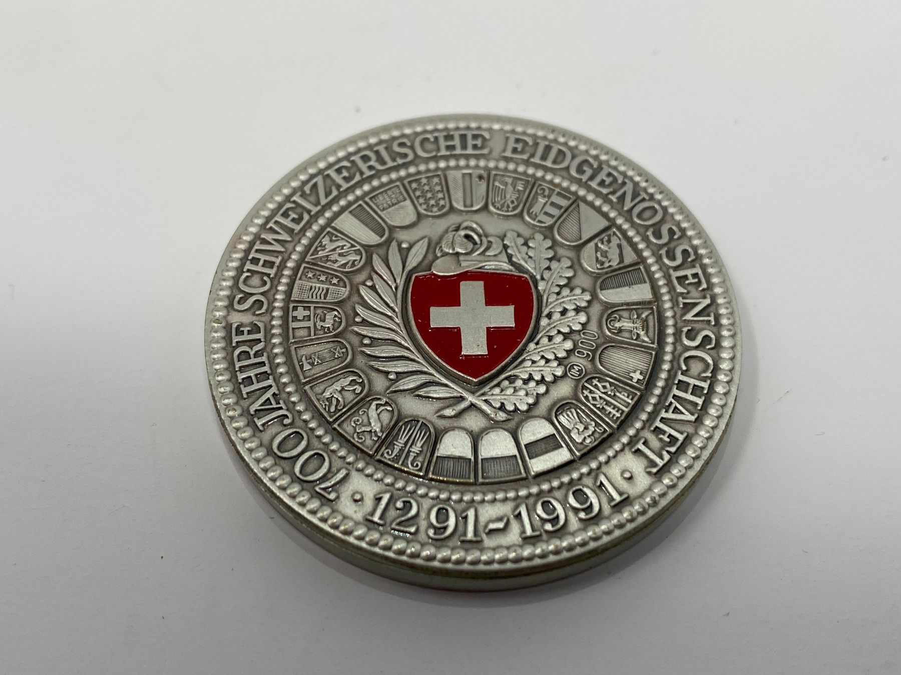 Grosse Silber Medaille Münze Jg. 1991 - 700 Jahre (Gebraucht) in ...