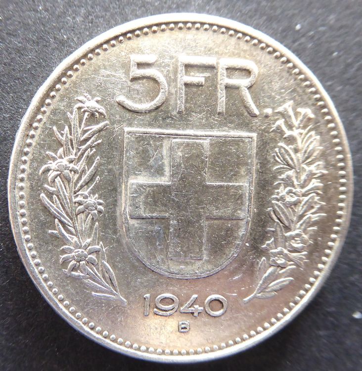 5 Franken Silber 1940 | Kaufen auf Ricardo