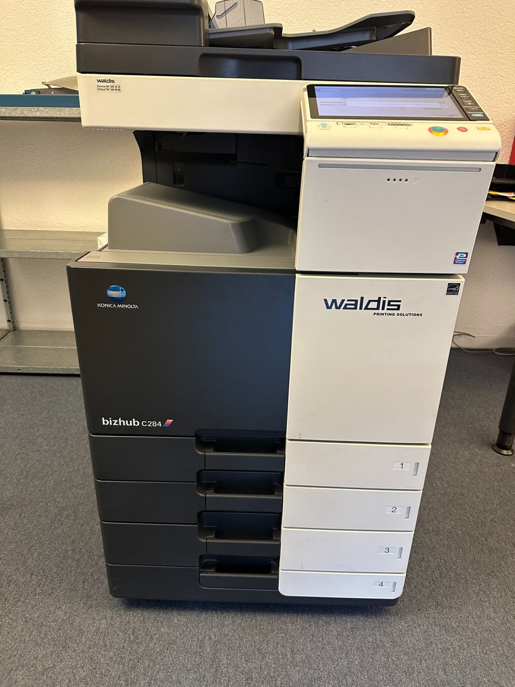 Drucker Konica Minolta bizhub 284e inkl Original-Ersatztoner (Gebraucht ...