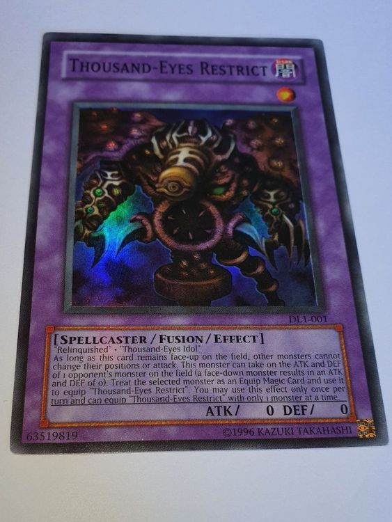 🔥 Yugioh: Thousand-Eyes Restrict DL1-001 🔥 (Gebraucht) in Arbon für CHF ...