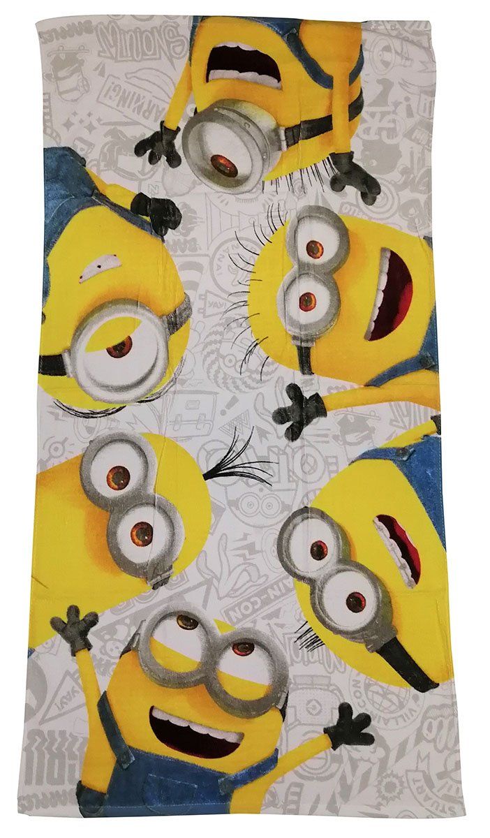 Minions Handtuch Strandtuch Stuart, Carl, Tim, Dave, Jerry (Neu und ...