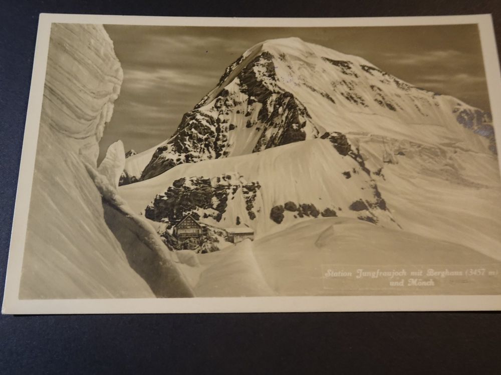 2.IX.29.,STATION JUNGFRAUJOCH MIT BERGHAUS UND MÖNCH | Kaufen auf Ricardo