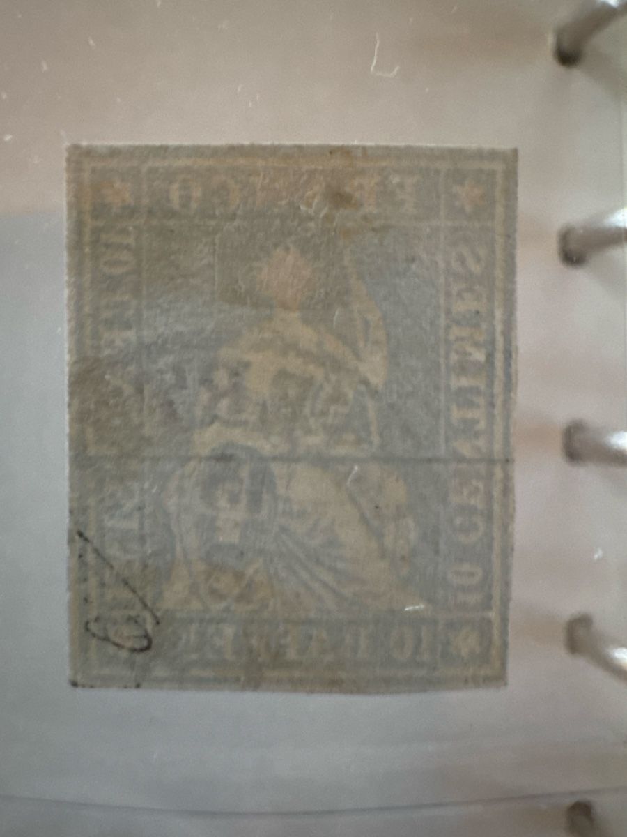 Timbre Suisse 10 Centimes Bleu, Année 1854/78 (D'occasion) à La Croix ...