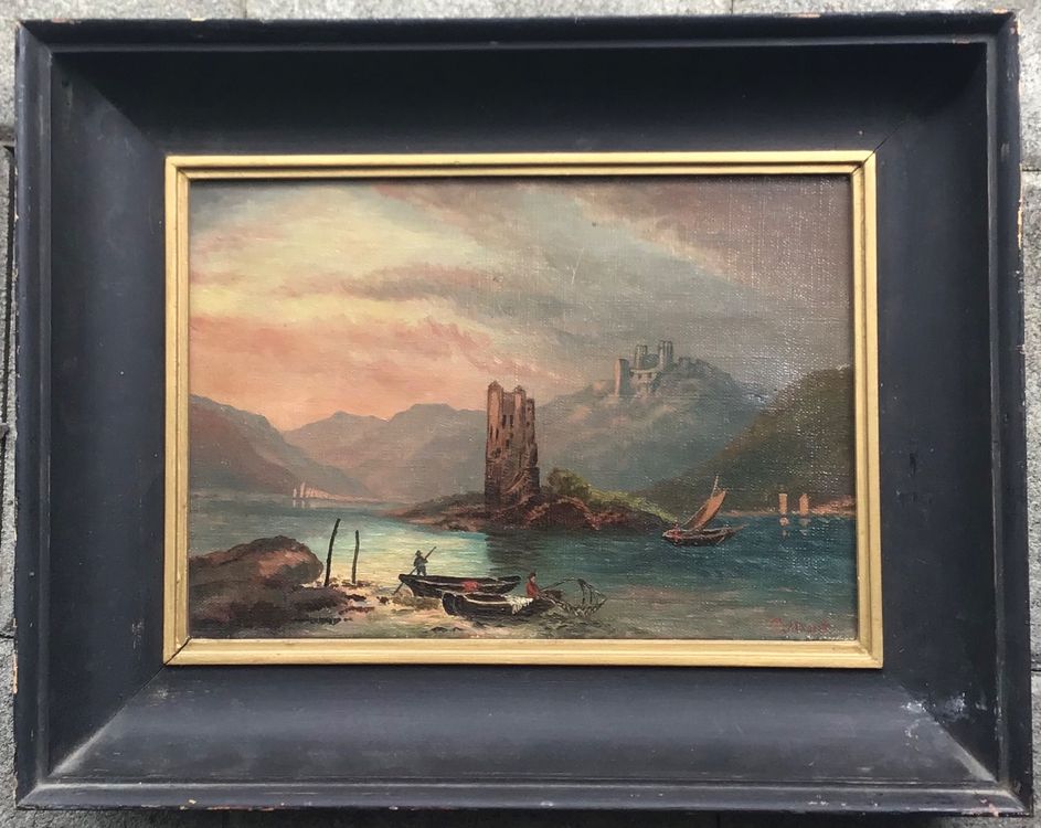 Antike See Ansicht Gemälde Unleserlich Signiert (Gebraucht) in Root für CHF 20 – mit Lieferung ...