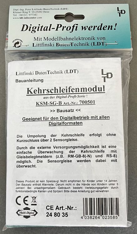 Littfinski LDT Kehrschleifenmodul Bausatz (Neu (gemäss Beschreibung ...
