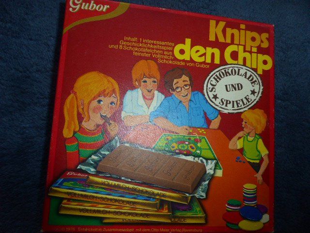 Gubor-Schokolade,Knips den Chip,1976,Werbe-Spiel,Münstertal (Gebraucht ...