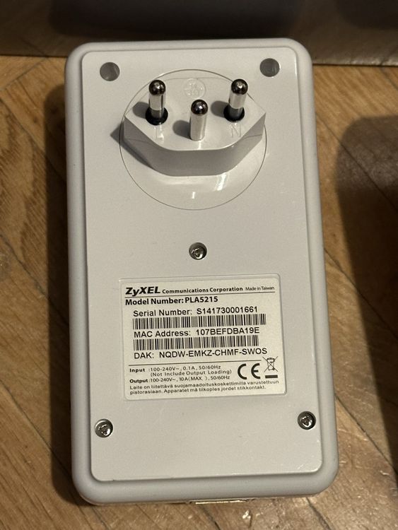 ZyXEL HD Powerline Adapter AV2 600 Mbit (Gebraucht) in Zürich für CHF 1 ...
