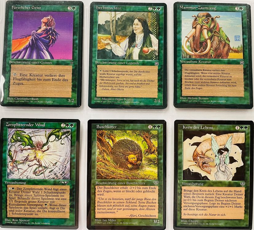 MTG - 10 x Rare grün 1995-1997 (Gebraucht) in Reinach BL für CHF 2.5 – mit Lieferung auf Ricardo ...