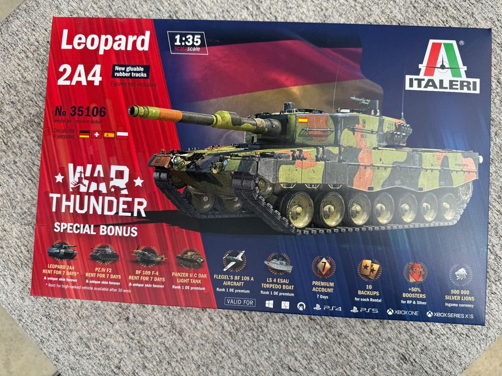 Italeri 1:35 Leopard 2A4 Tank 35106 (Neu und originalverpackt) in Chiasso für CHF 34.9 – mit ...