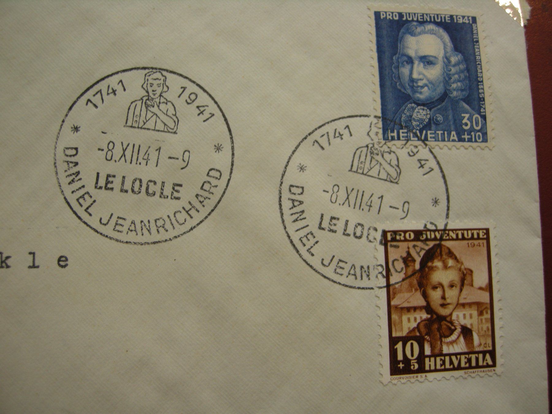 8.XII.41, DANIEL JEAN RICHARD, LE LOCLE NACH ENGELBURG (Gebraucht) in ...