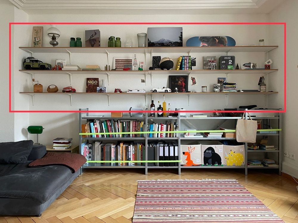 Wandregal 6-teilig, Tablar jeweils 205x30cm | Kaufen auf Ricardo