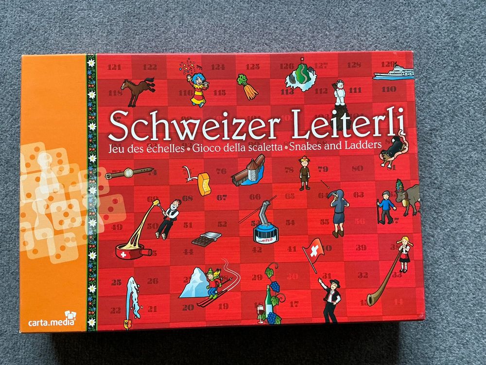 Schweizer Leiterlispiel mit Kühen als Spielfiguren (Gebraucht) in Jona ...