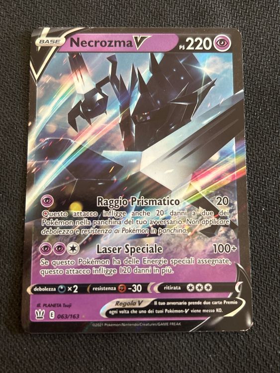 Pokemon card super rare Battle Styles, Necrozma V 063/163 (Gebraucht ...