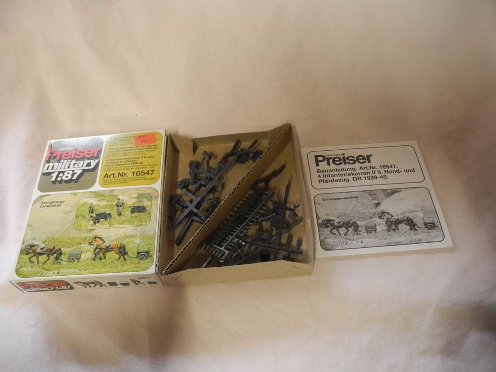 MILITÄR PREISER MILITARY NR. 16547 1:87 BAUSATZ UNVOLLSTÄND. (Gebraucht) in Gurtnellen für CHF 1 ...