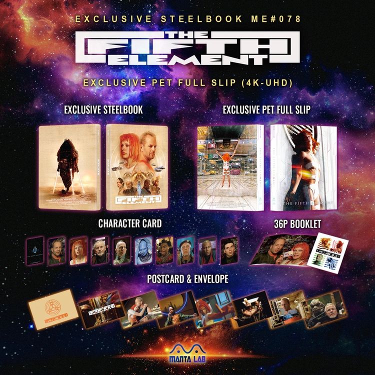 The Fifth Element _ Manta Lab Exclusive 4K Steelbook (Neu und ...