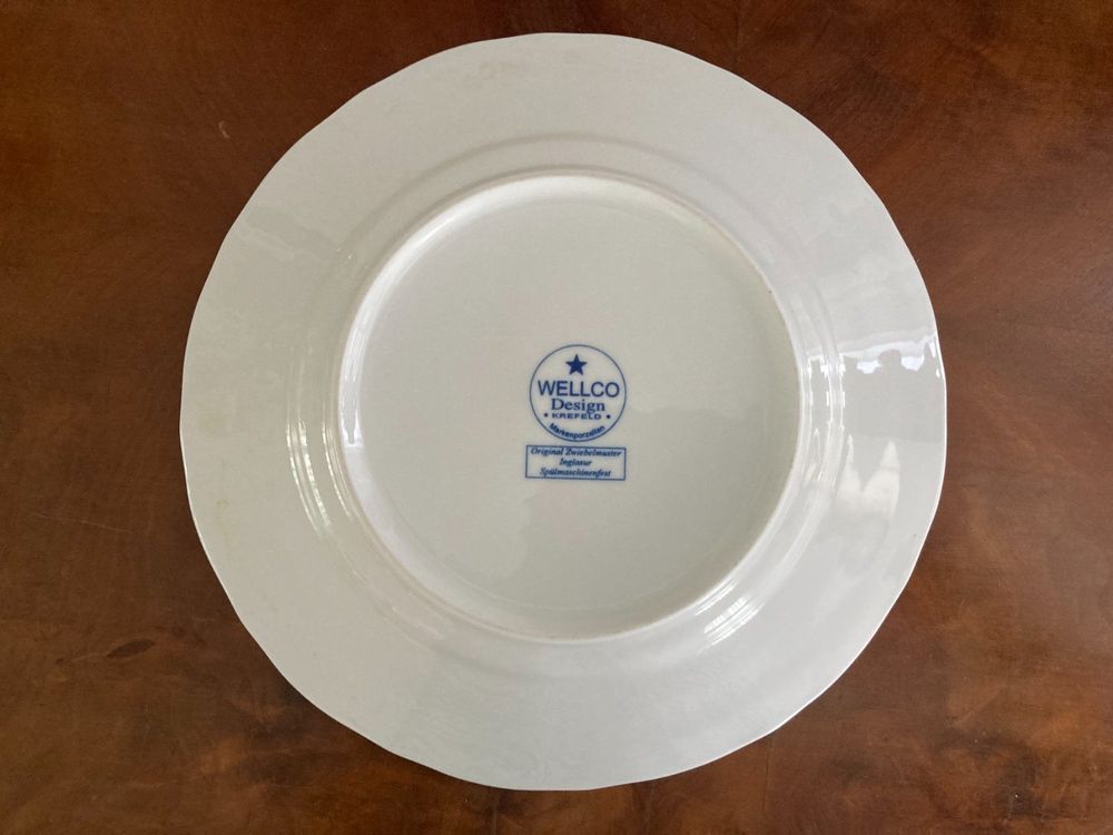 WELLCO Design Krefeld Teller mit Original Zwiebelmuster | Kaufen auf ...