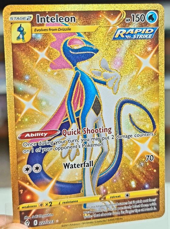 Inteleon Gold Secret Rare Evolving Skies EN (MINT) ab CHF 1 (Gebraucht ...