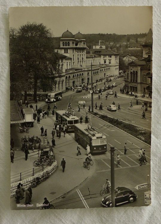AK WINTERTHUR ZH, BAHNHOF belebt mit BUS (Gebraucht) in Wallisellen für CHF 6 – mit Lieferung ...