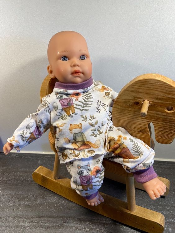 Puppenpyjama - Anzügli,Waldtiere, Gr 32 cm, Little Baby Born (Neu (gemäss Beschreibung)) in ...