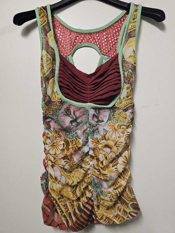 Top Save The Queen/coloré, forme originale / Taille S/M (Neuf (Voir ...