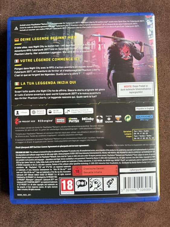 Cyberpunk 2077 PS5 - Top Zustand! Inkl. Phantom Liberty! (Gebraucht) in ...