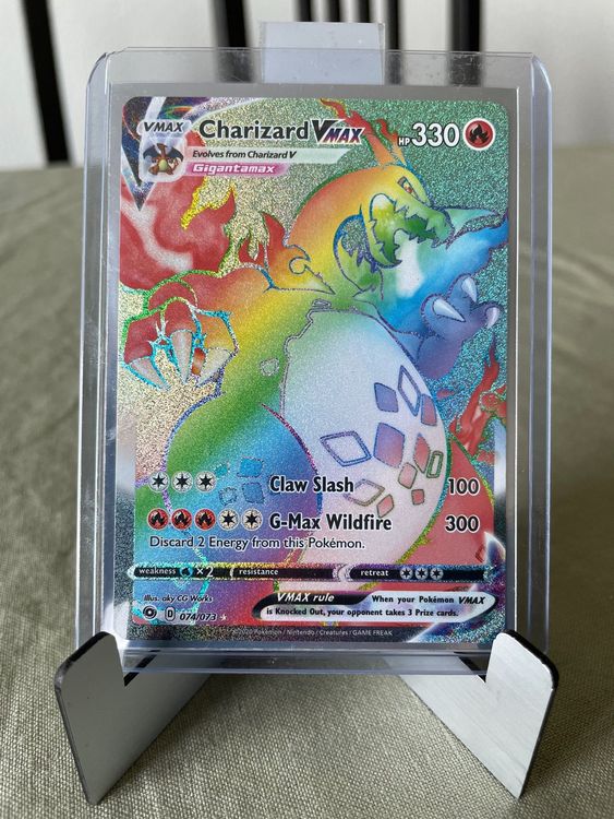 Rainbow Charizard VMAX 074/073 ab 1.- Fr (Neu (gemäss Beschreibung)) in Niederwangen BE für CHF ...