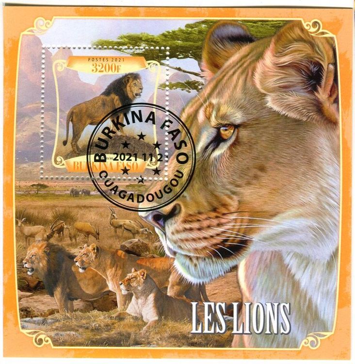 Block "Löwen". Burkina Faso. (Neu und originalverpackt) in Basel für ...