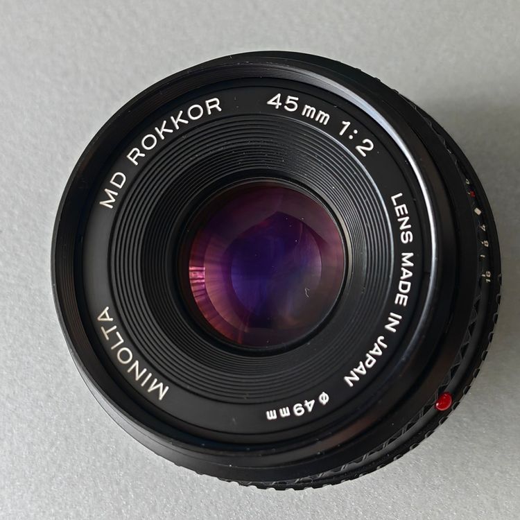 Minolta MD Rokkor 45mm 1:2 (Gebraucht) in Weiningen ZH für CHF 49 – mit ...