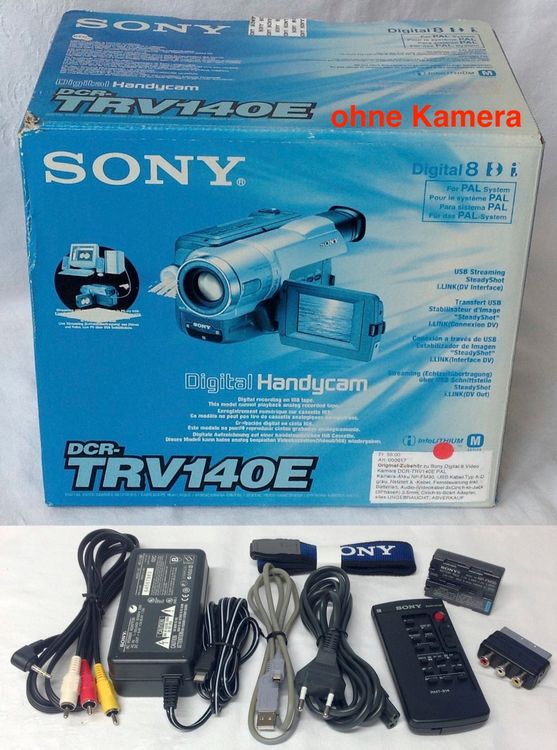 Original-Zubehör zu Sony Digital 8 Video Kamera DCR-TRV140E | Kaufen auf Ricardo