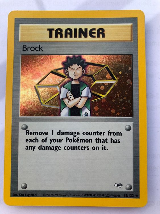 Trainer Brock Holo Gym Heroes (Swirl) - LP - ab 1.- | Kaufen auf Ricardo