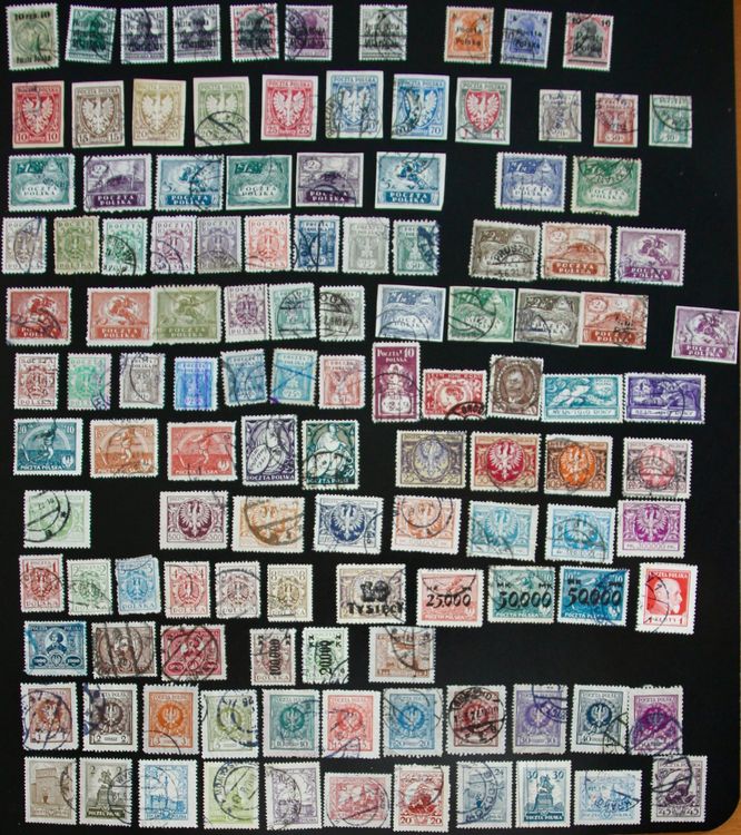 Grosses Lot alte Polen, über 250 Werte (gestempelt) | Kaufen auf Ricardo