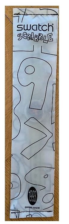 Swatch Gent Scribble Club Special (GZ 124) / 1992 / Neu, OVP (Neu und originalverpackt) in ...