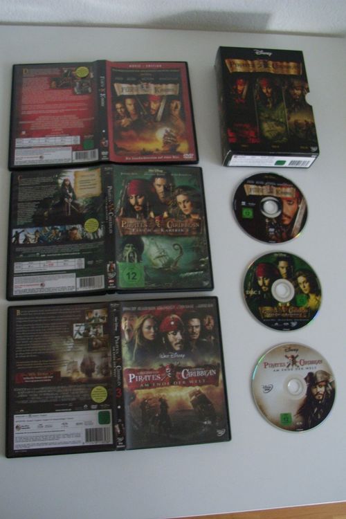 DISNEY 3 DISC PIRATES OF THE CARRIBEAN DIE PIRATEN TRILOGIE | Kaufen ...