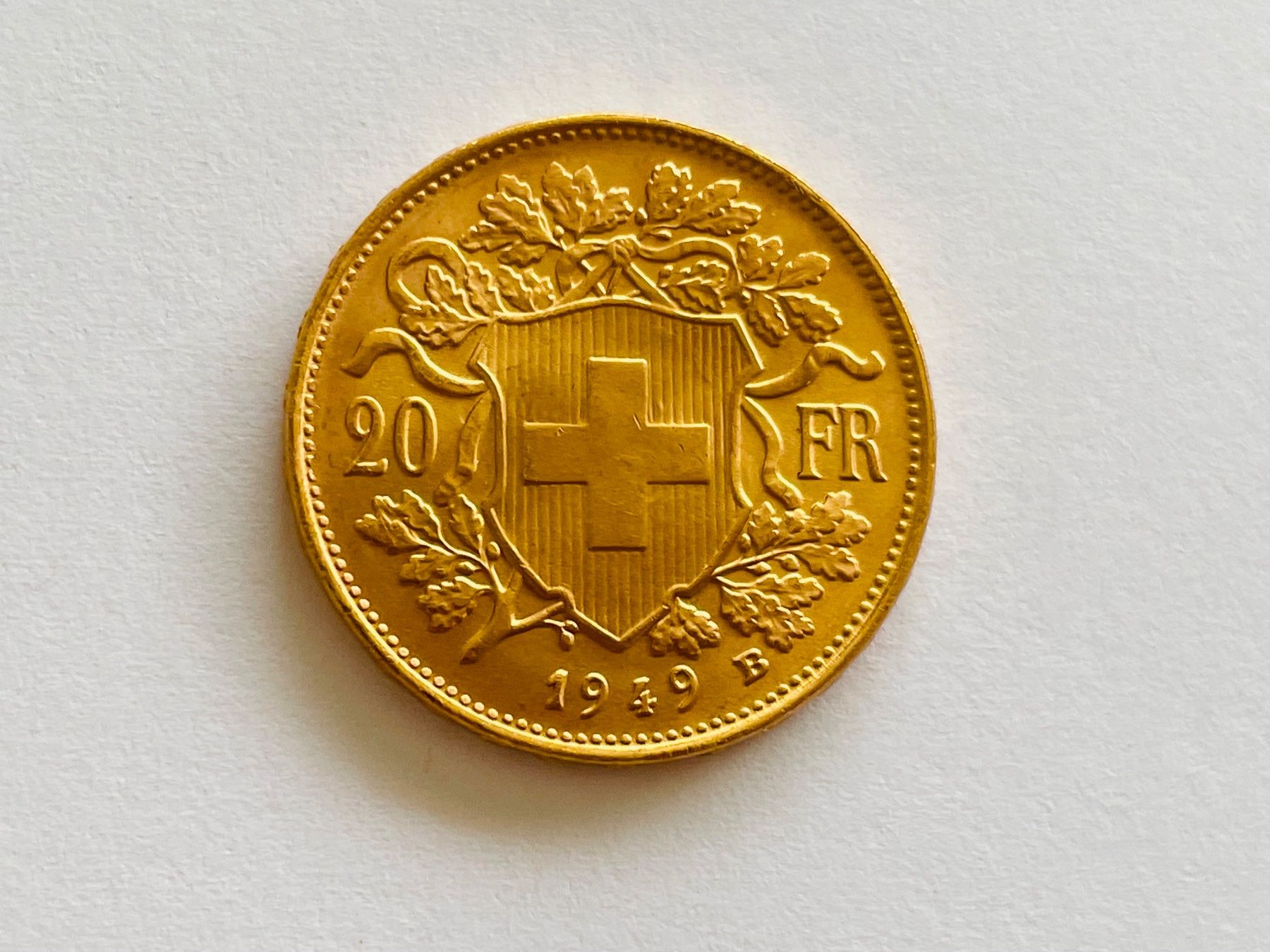 20 Fr. Vreneli - Jahrgang 1949 B (Gebraucht) in Weinfelden für CHF 630 ...