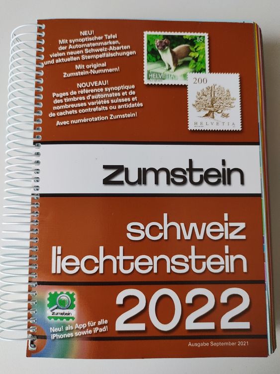 Zumstein Schweiz/Liechtenstein 2022 Katalog | Kaufen auf Ricardo