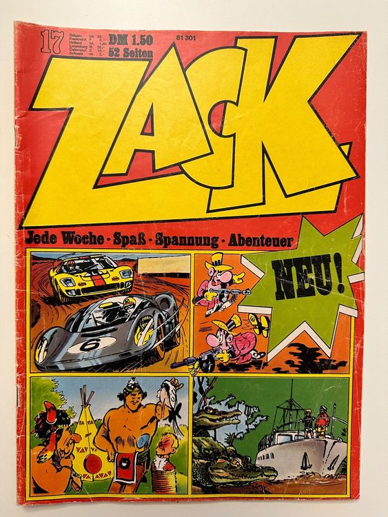 Rarität Zack Comics 17 von 1972 in gutem Zustand | Kaufen auf Ricardo